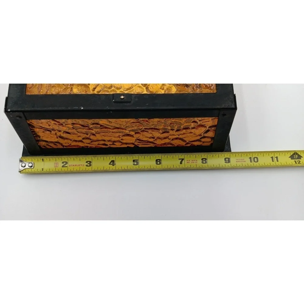 General Electric | Accents | 9 Vtg 7s Square Light Fixture Amber ...